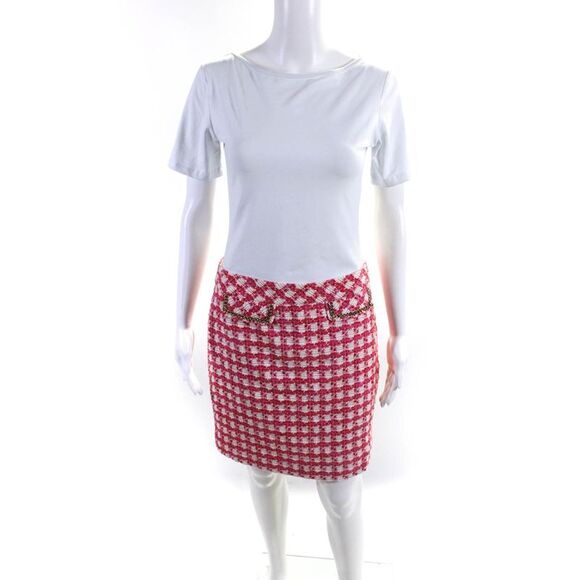 Etcetera | Skirts | Etcetera Womens Chain Pocket Knee Length Tweed ...